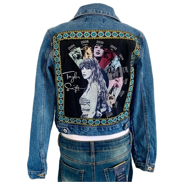 Upcycled | Jackets & Coats | Up Cycled Cute Eras Taylor Swift Jean ...